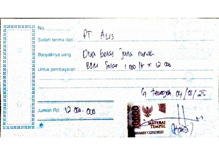 Bon BBM Maret 2025 | PDF