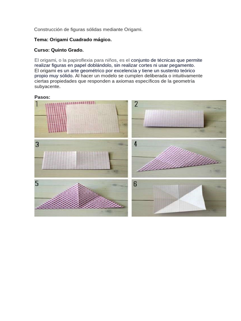 Tema Origami | PDF