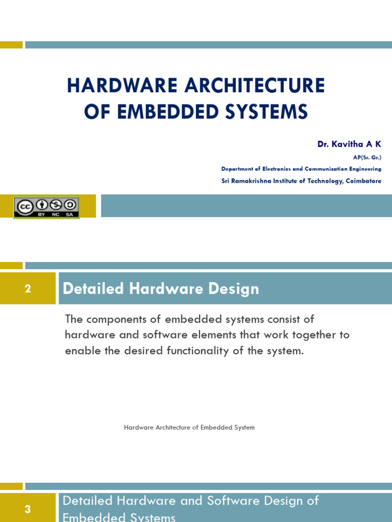 Hardware Architecture of Embedded Systems | PDF | Sampling (Signal ...