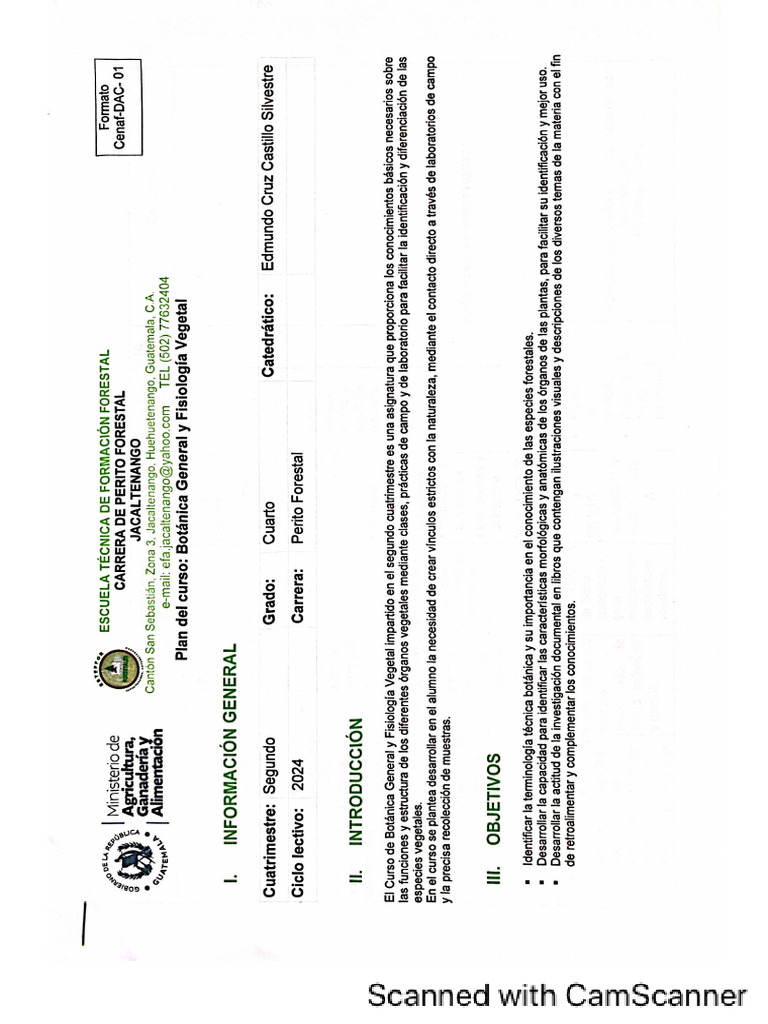 2C-Botánica General y Fisiología Vegetal | PDF