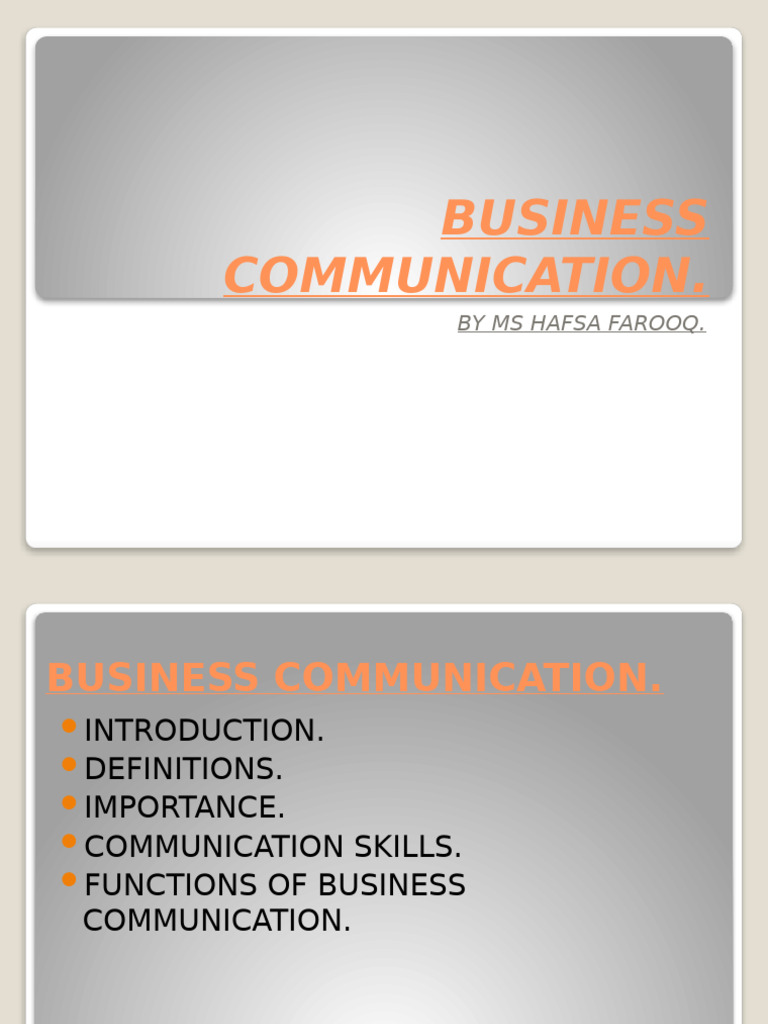 Essential Guide to Business Communication | PDF | Communication | Customer