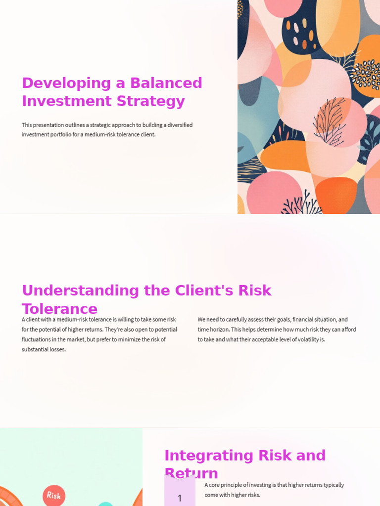 Developing a Balanced Investment Strategy.pptx | PDF | Diversification ...