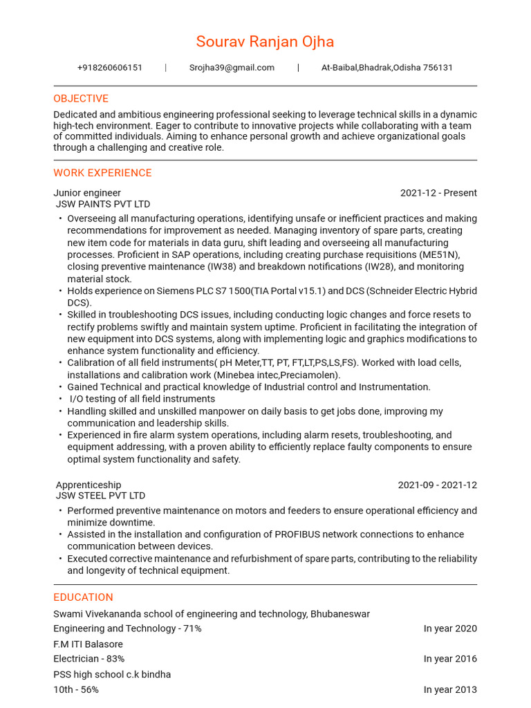 Sourav Resume | PDF | System | Computing