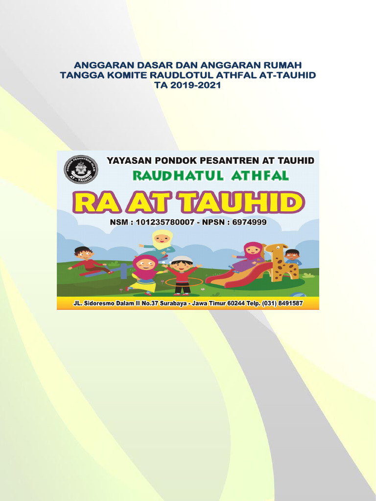 Ad-Art Komite Ra At-Tauhid 2021-2022 | PDF