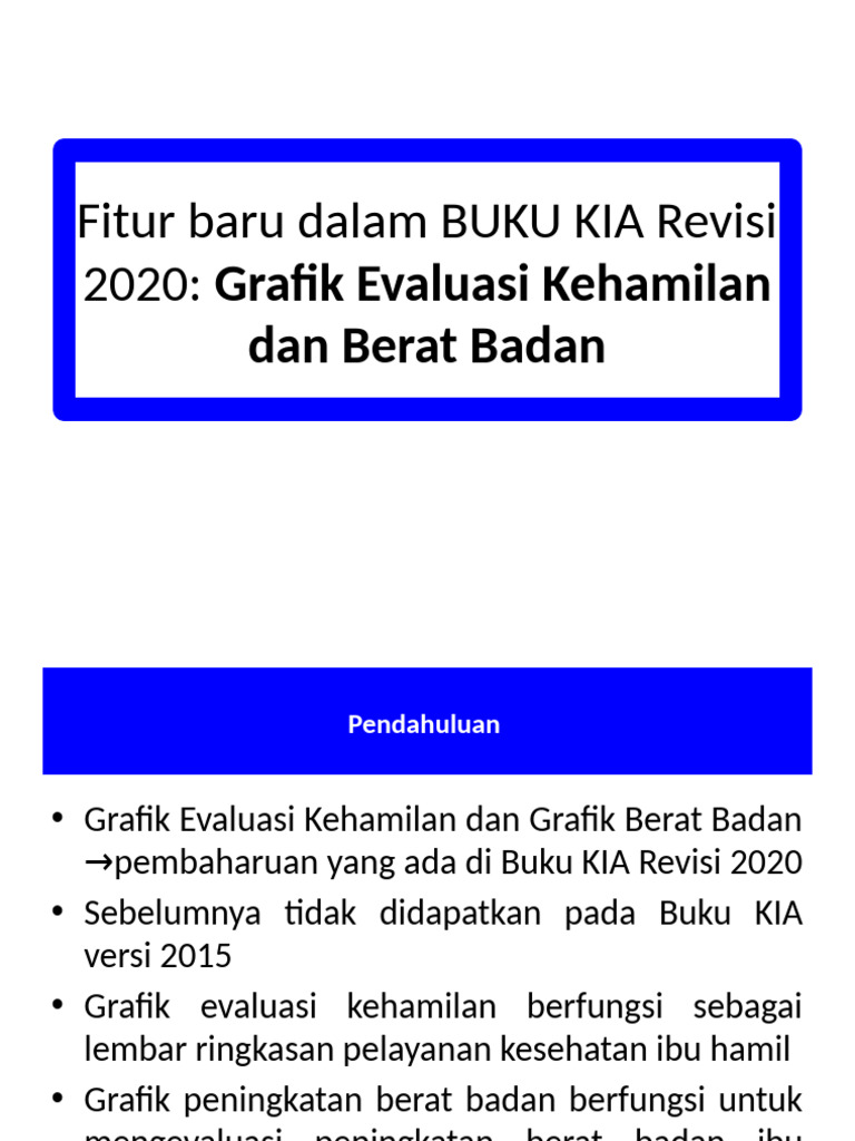 Fitur Baru Buku KIA 2020: Grafik dan Pengukuran | PDF