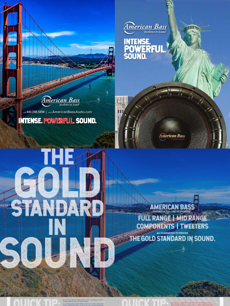 American Bass Audio Speaker Overview | PDF | Loudspeaker | Audio ...