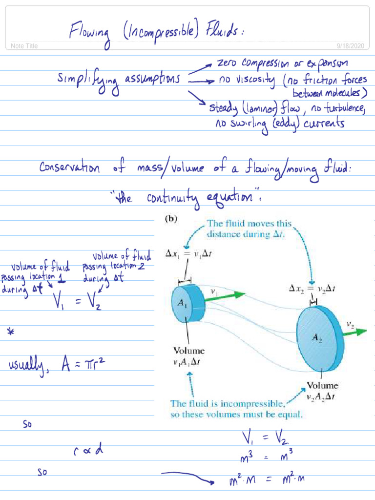 Unit Fluids Notes Packet 4 - Dynamics | PDF