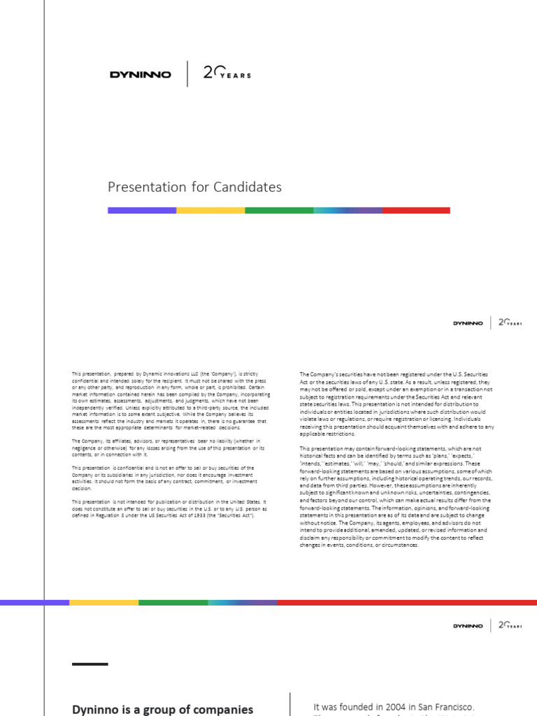 Dyninno Group Pdf Economies Private Sector