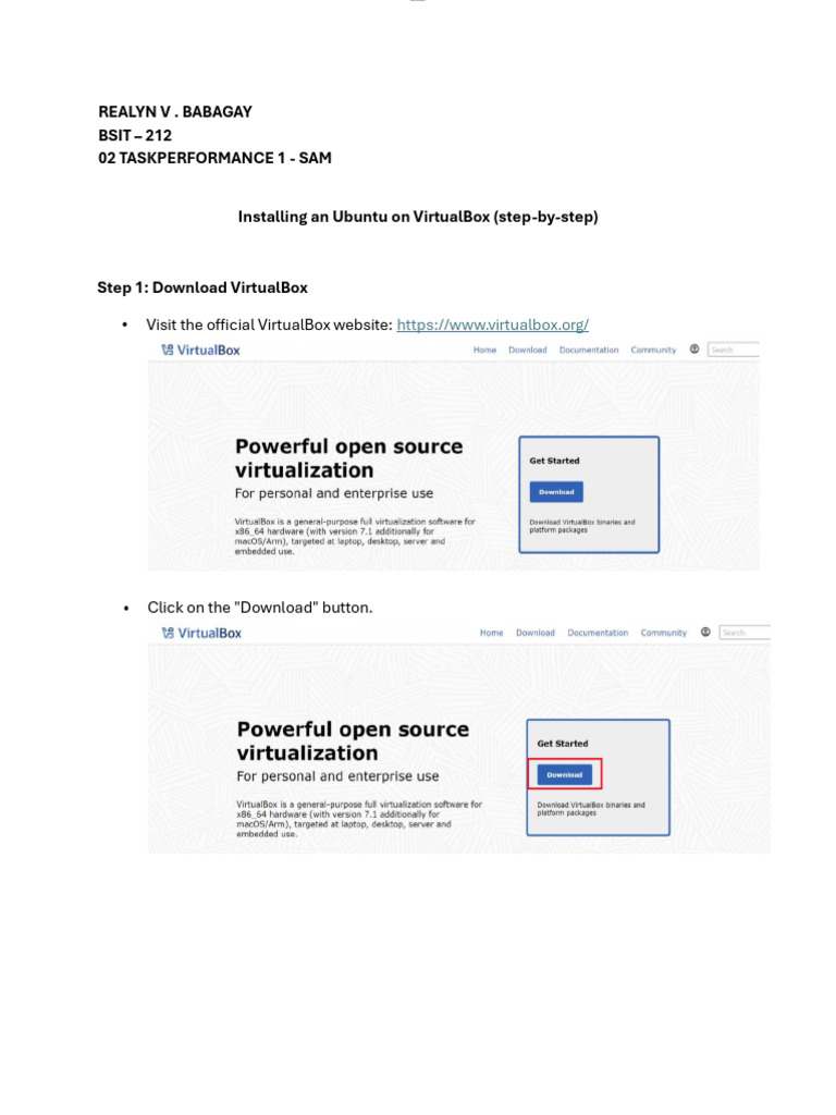 Babagay_02tp1-linux tutorial_SAM | PDF | Virtualization | Operating System