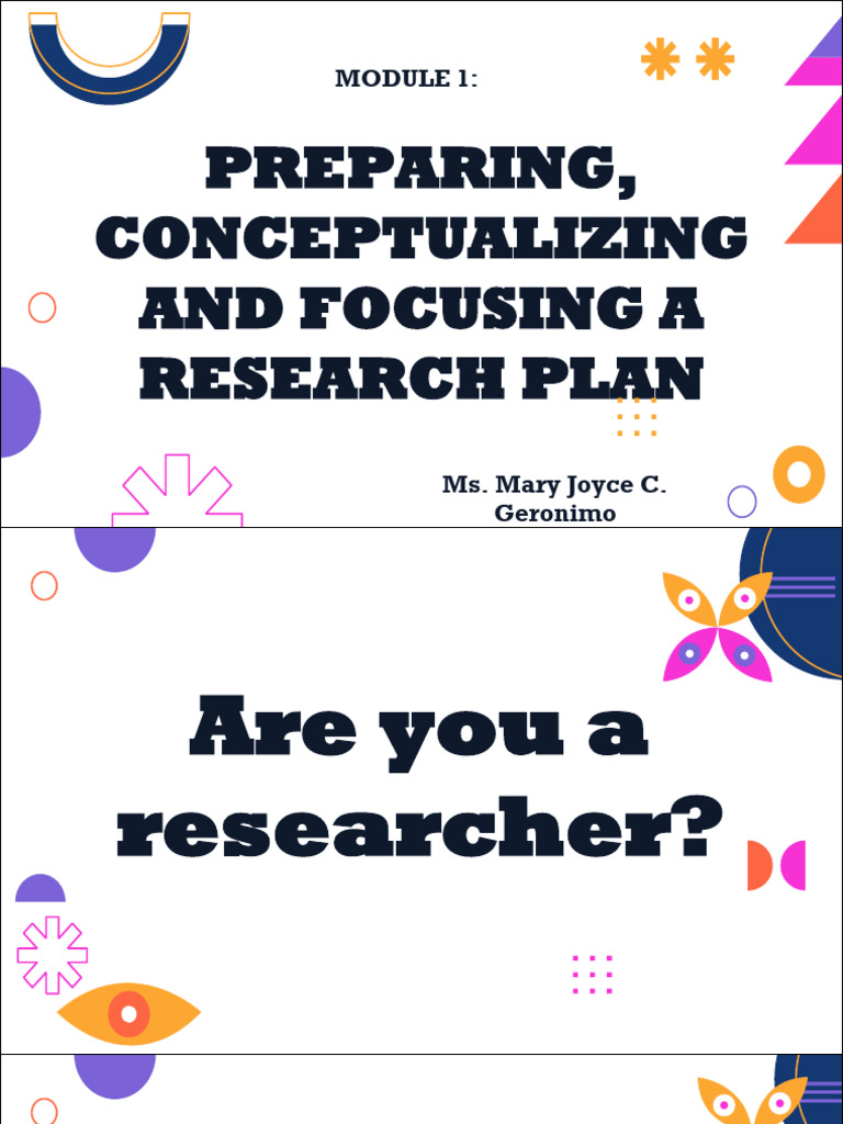 Lesson 1 - Preparing Research Plan - 3i's | PDF | Cognitive Science ...