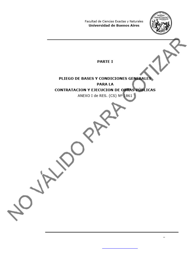 2. PCG Pliego de Condiciones Generales | PDF | Presupuesto