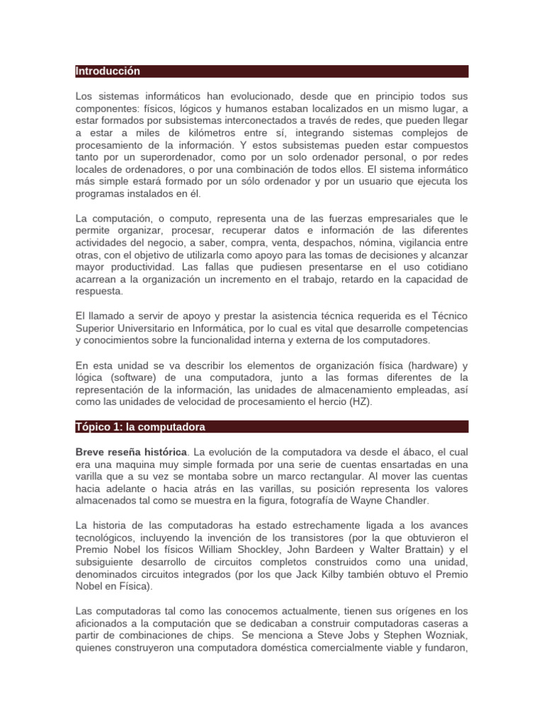 Componentes y caracteristicas claves de las pc ( personal computer ...