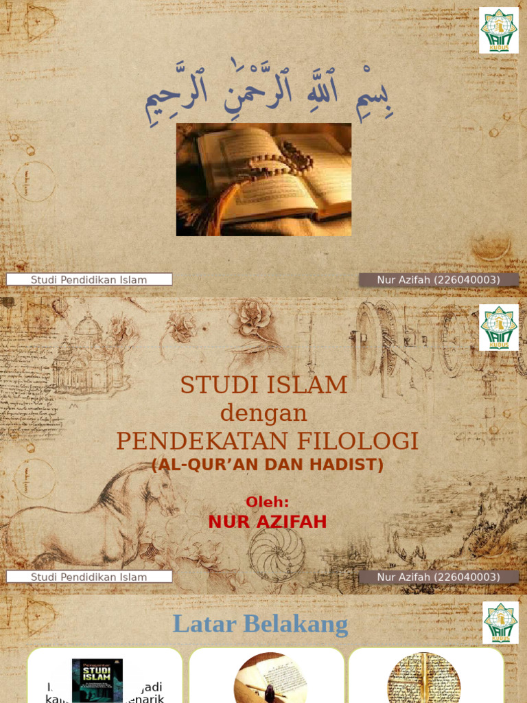 PPT Pendekatan Filologi | PDF