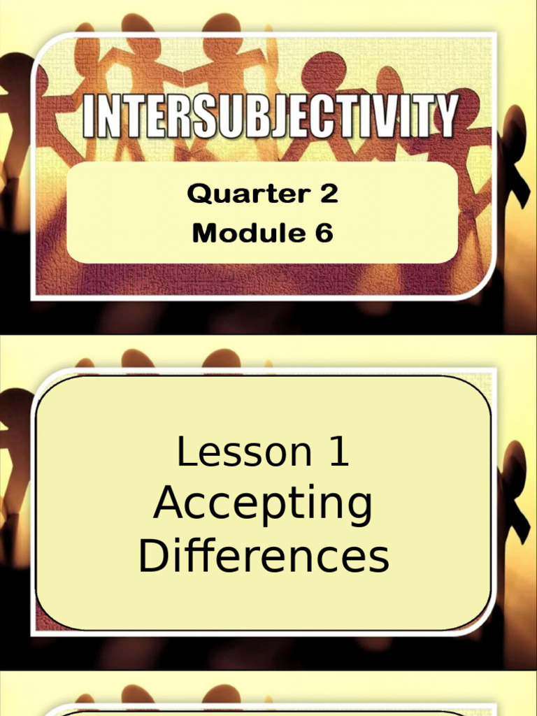 Quarter 2 - Module 6 - Lesson 1 - Accepting Differences | PDF | Empathy ...