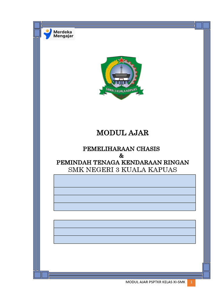 MODUL AJAR Transmisi Manual | PDF