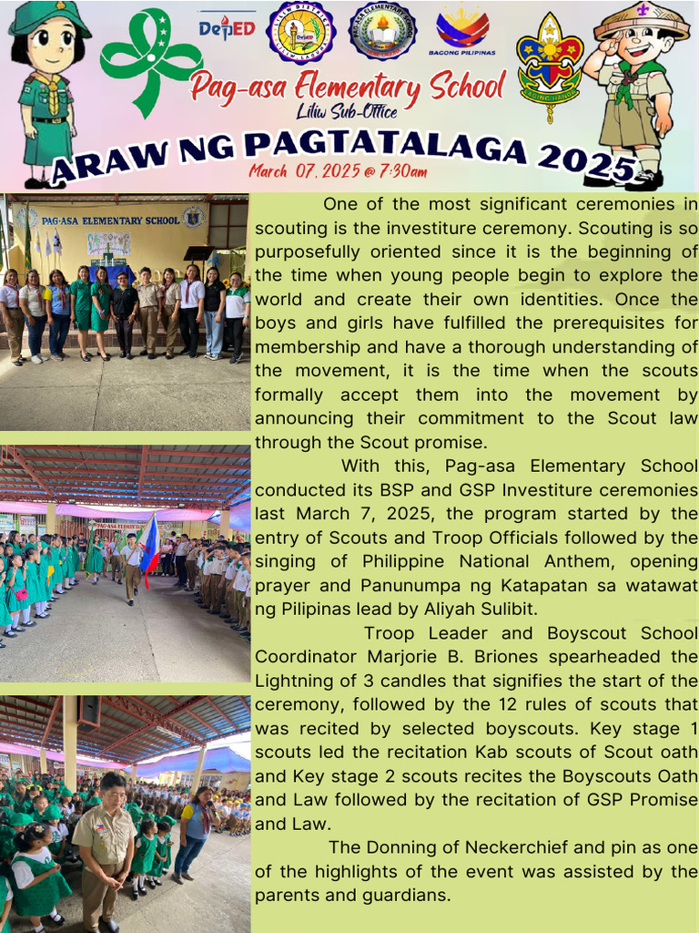 BSP-GSP Investiture 2025 | PDF