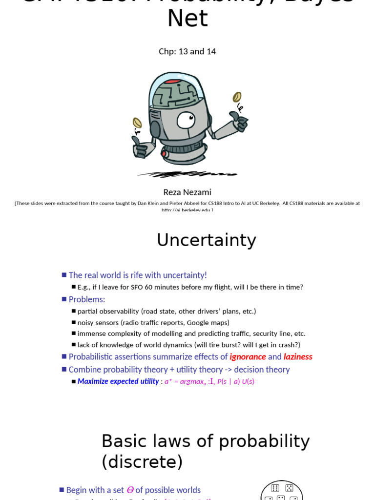 Probability and Bayes' Theorem Overview | PDF | Probability ...