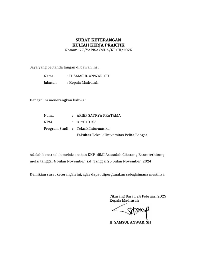 Surat_Keterangan_KKP | PDF