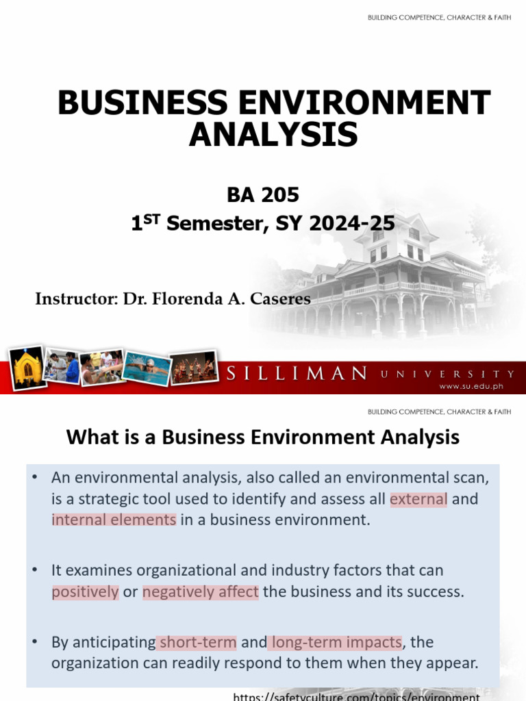 Business Environment Analysis Overview | PDF | Swot Analysis | Business