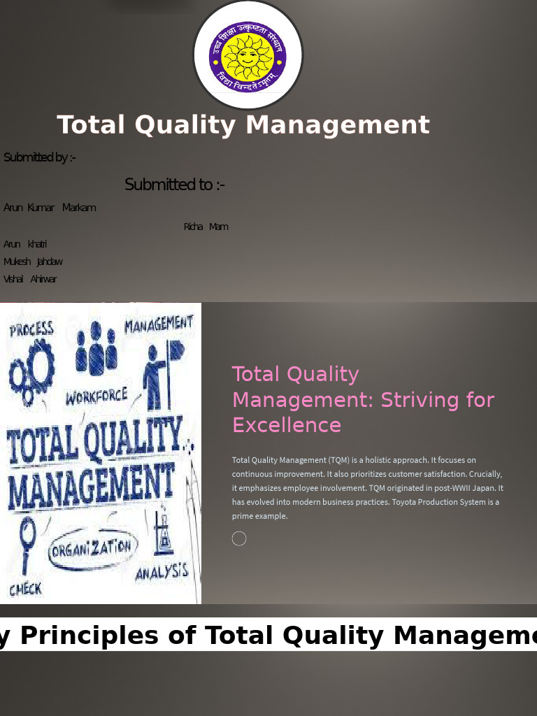 Total Quality Management | PDF | Quality Management | Six Sigma