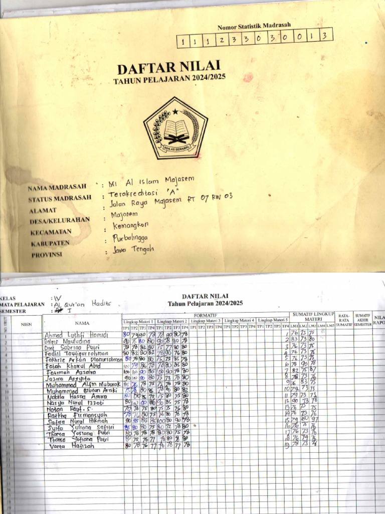 Daftar Nilai | PDF