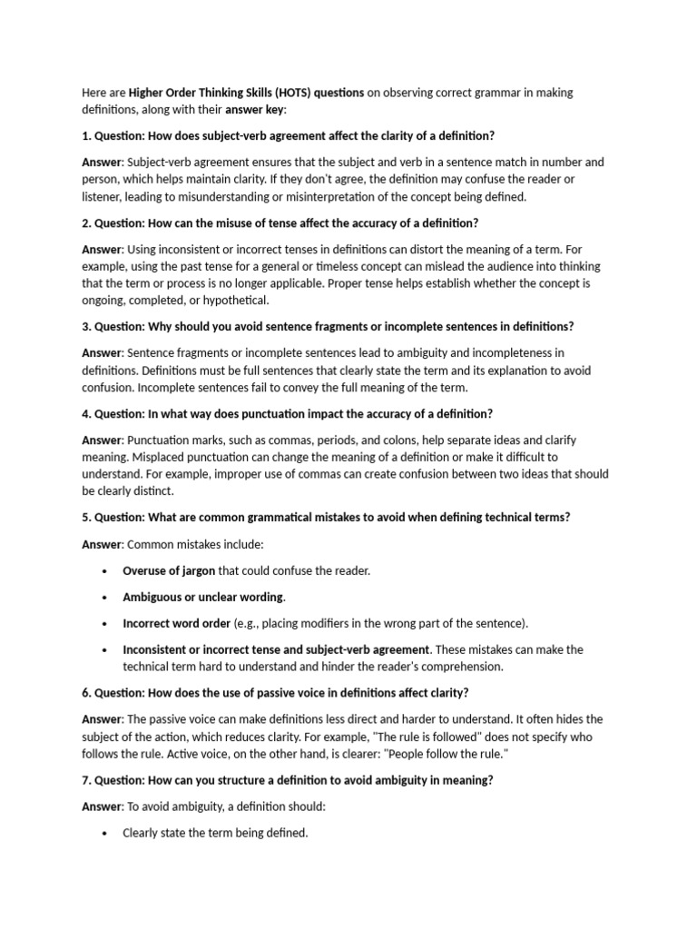 Here Are Higher Order Thinking Skills | PDF | Verb | Semantics