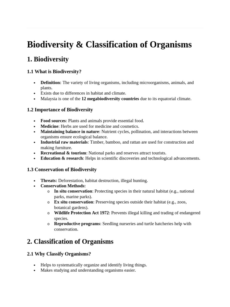 Biodiversity | PDF | Conservation Biology | Biodiversity