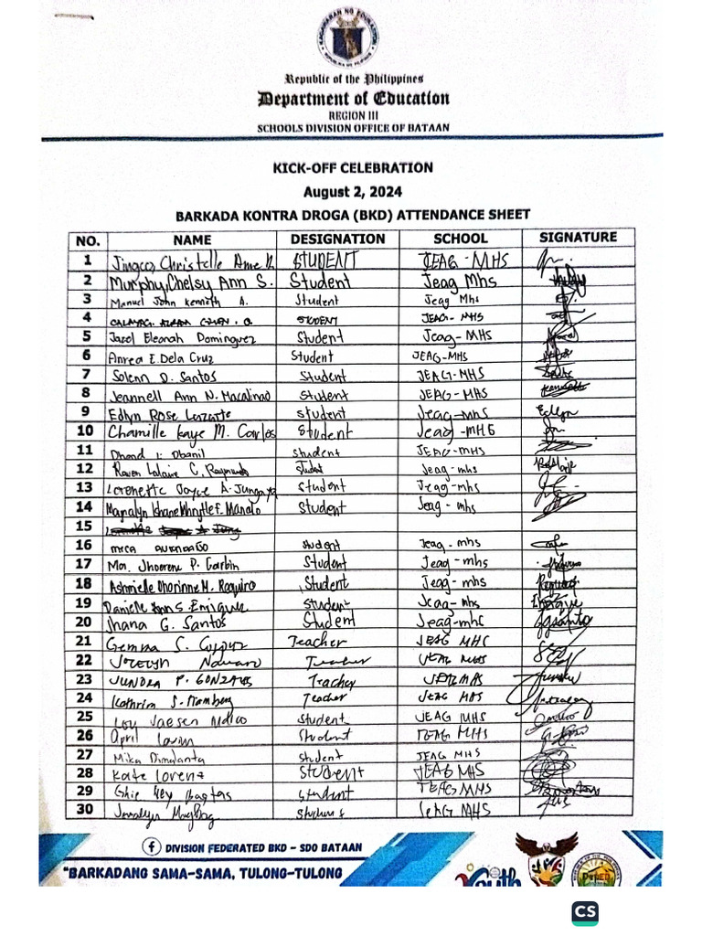 BKD Attendance | PDF