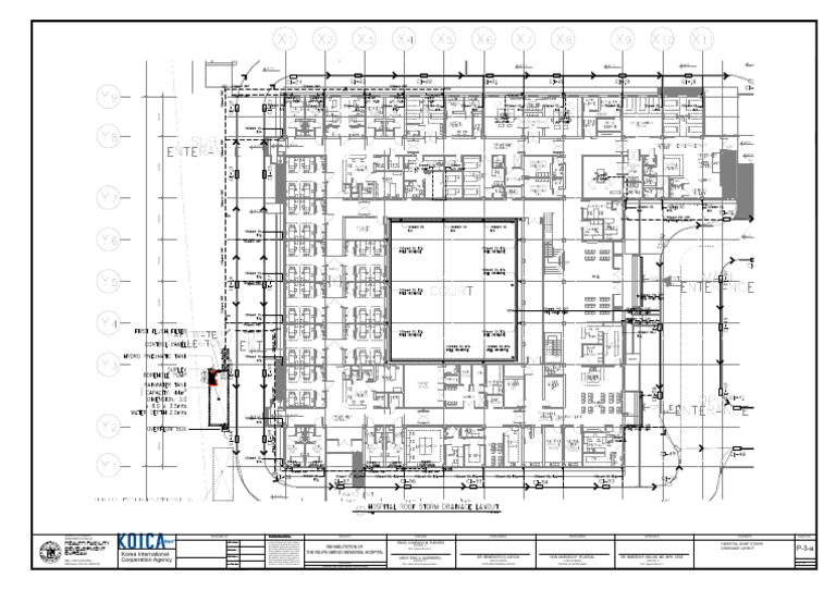 P-3-a - Hospital Roof Storm Drainage Layout | PDF | Health Policy ...