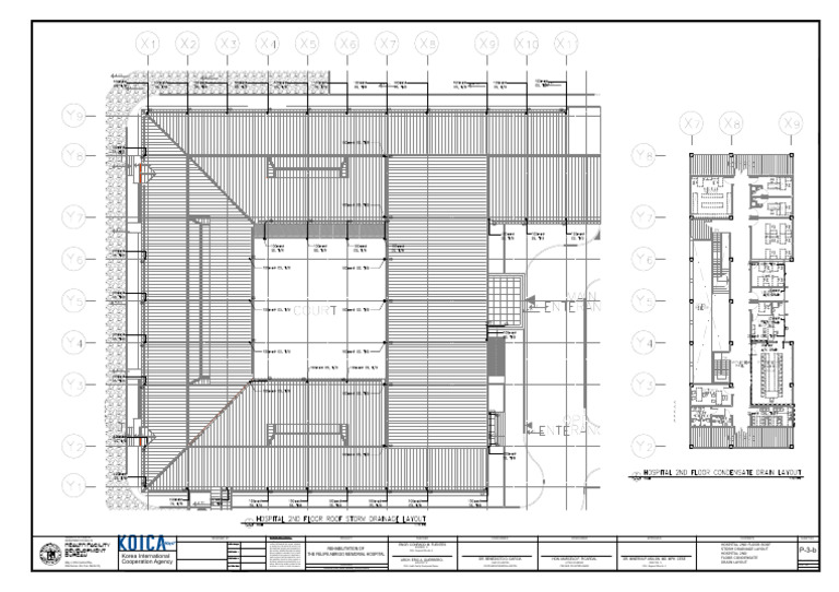 P-3-b - Hospital Second Floor Roof Storm Drainage Layout | PDF | Health ...