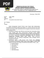 Surat Pemutakhiran Data Simasten | PDF