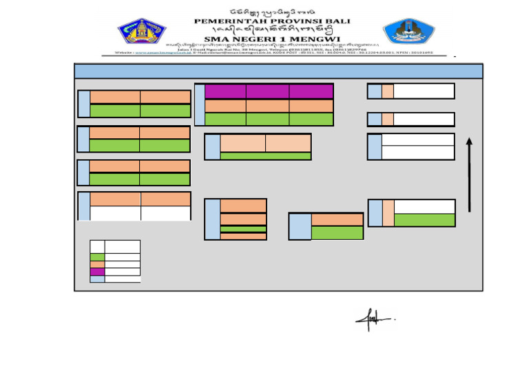 Denah Ujian Sekolah 2024-2025 | PDF