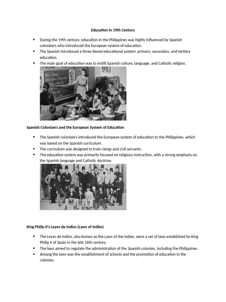 Education in 19th Century | PDF | Philippines | Spanish Empire