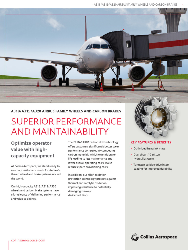 A318 A319 A320 Family Data Sheet | PDF | Brake | Mechanical Engineering