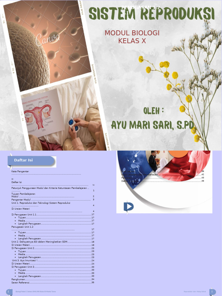 Modul Biologi - Sistem Reproduksi | PDF