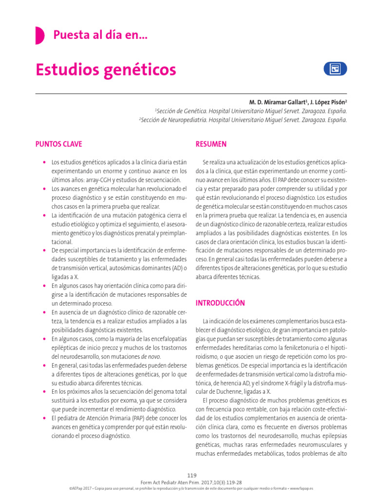 04_Estudios_geneticos | PDF | Gene | Mutación