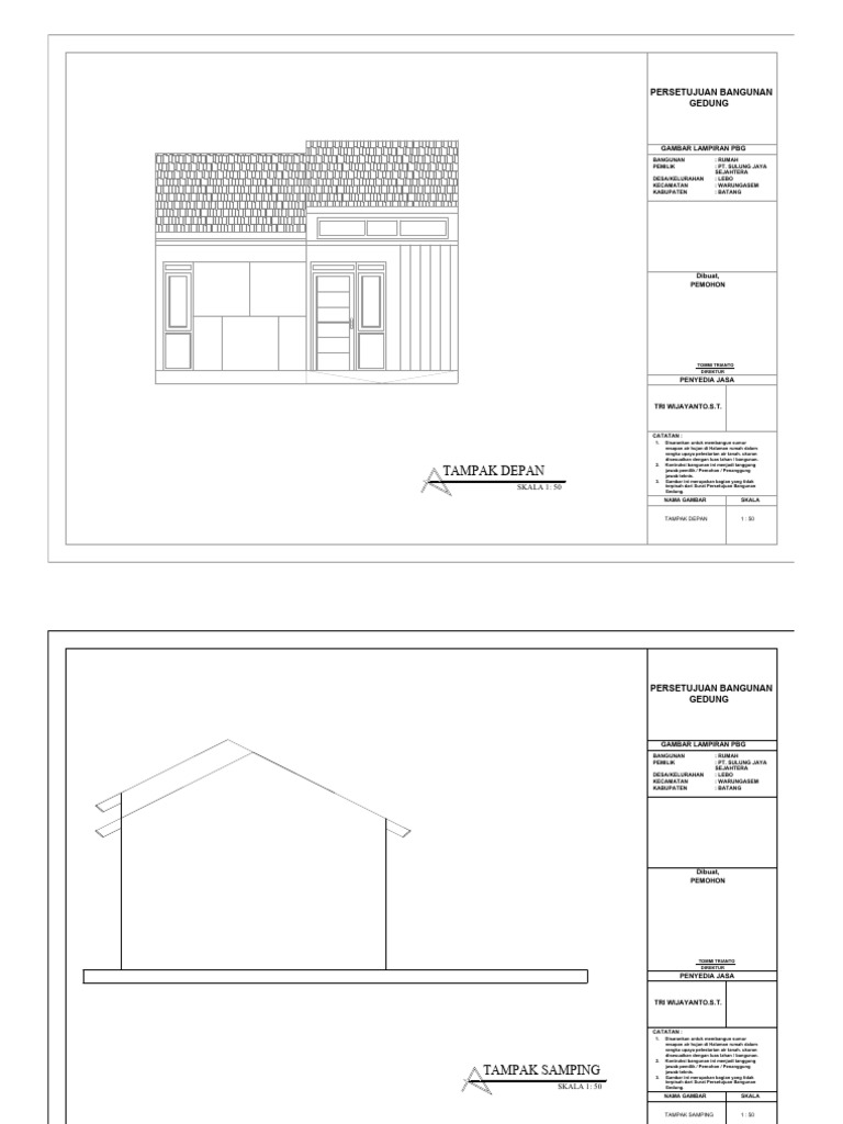 Gambar Kerja Komplit | PDF