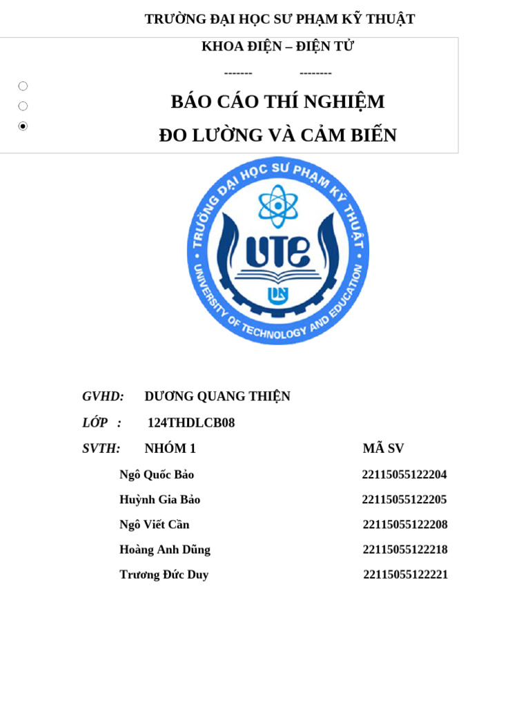 Thí nghiệm DLCB | PDF