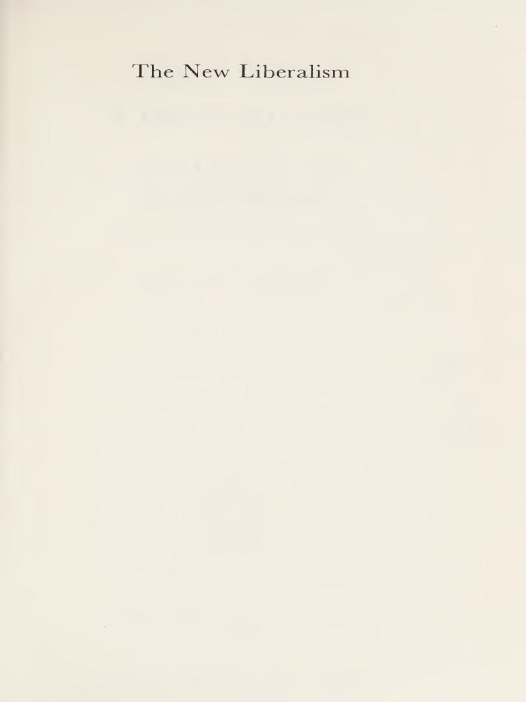 The New Liberalism an Ideology of Social Reform (Michael Freeden) (Z ...