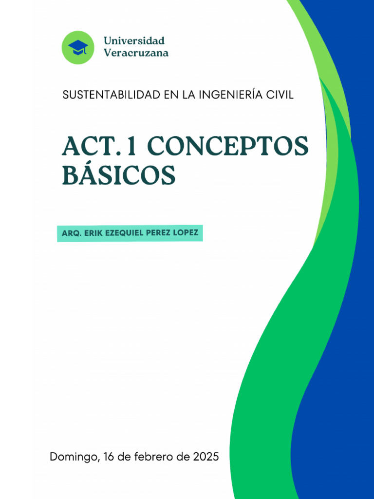 ACT. 1 CONCEPTOS BÁSICOS Erik Ezequiel | PDF | Ecología | Ecosistema