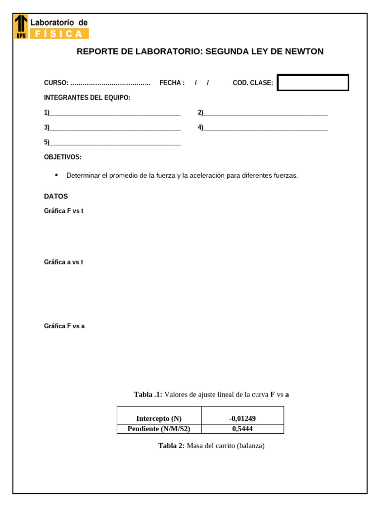 Reporte Lab Fisi1 S06 2LN | PDF