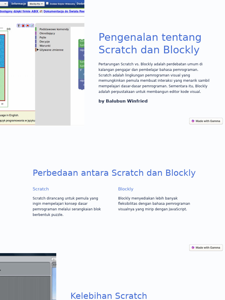 Pengenalan Tentang Scratch Dan Blockly | PDF