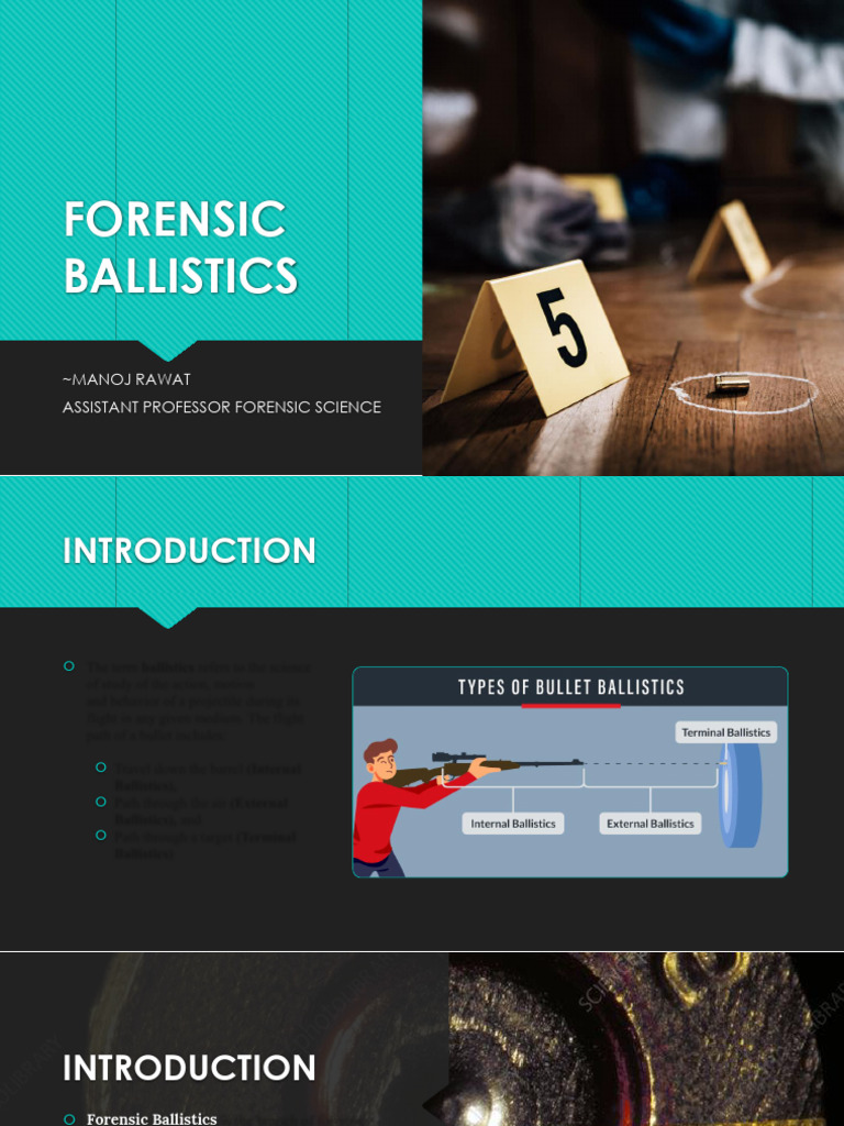 FORENSIC BALLISTICSIntroduction | PDF | Gun Barrel | Firearms