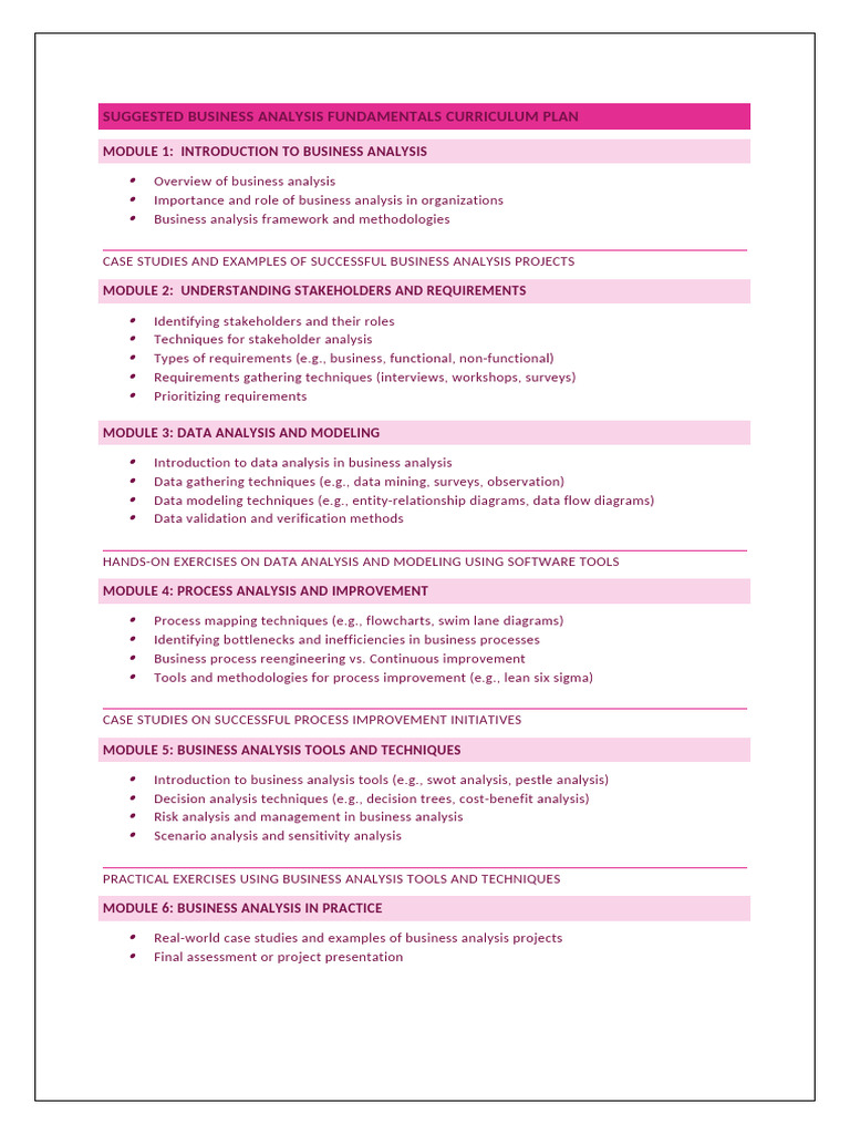 Business Analysis Fundamentals | PDF
