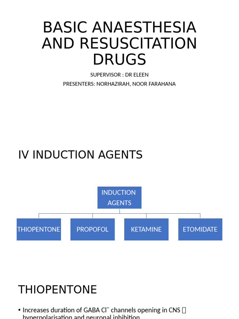 Basic Anaesthesia and Resuscitation Drugs | PDF | Midazolam | Pharmacology
