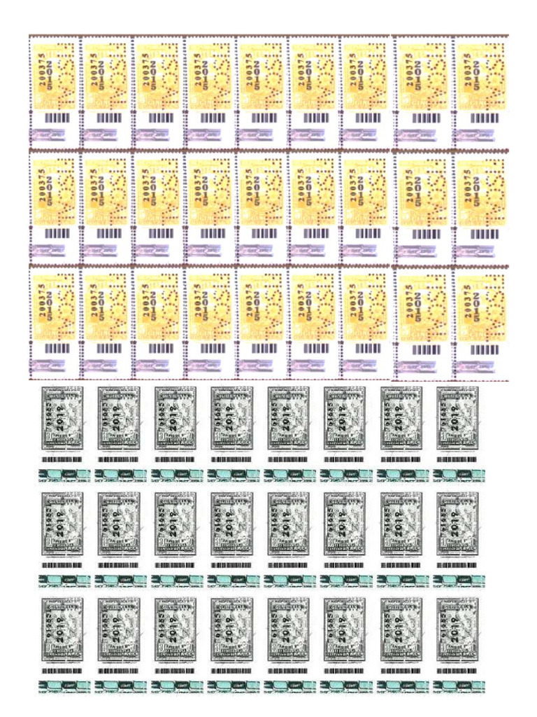 Timbres Fiscales de 5 y 50 Centavos Timbres Notariales de 10 | PDF
