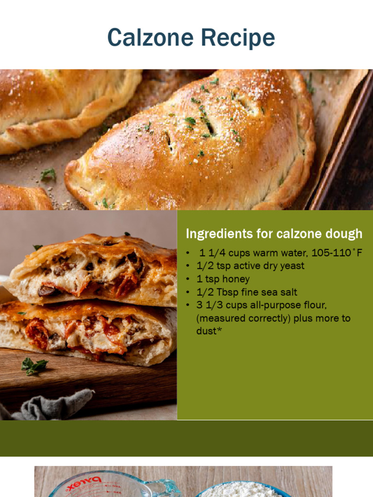 Calzone Recipe | PDF