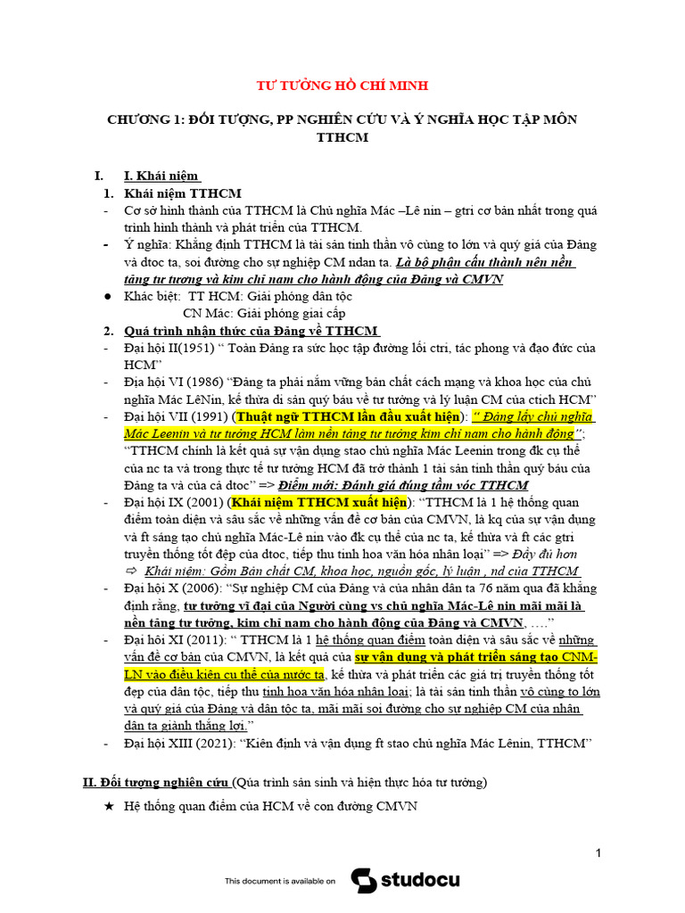 Ly Thuyet Tthcm | PDF