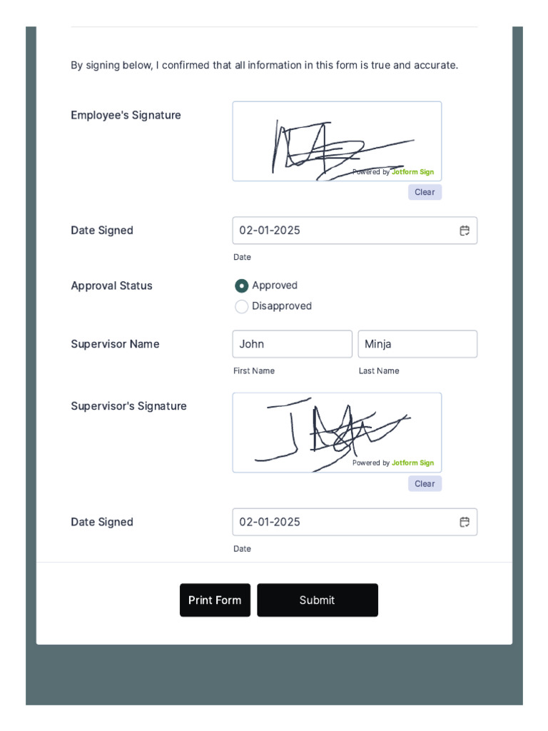 Sickness Leave Form Template - Jotform | PDF
