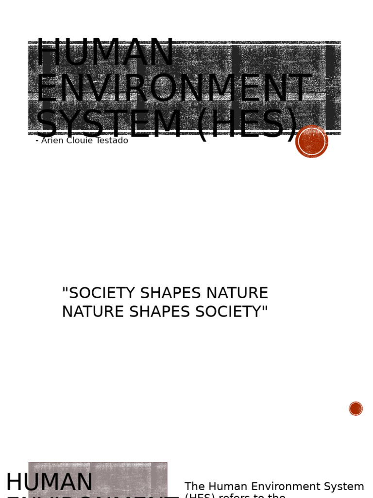 Understanding Human Environment Systems | PDF